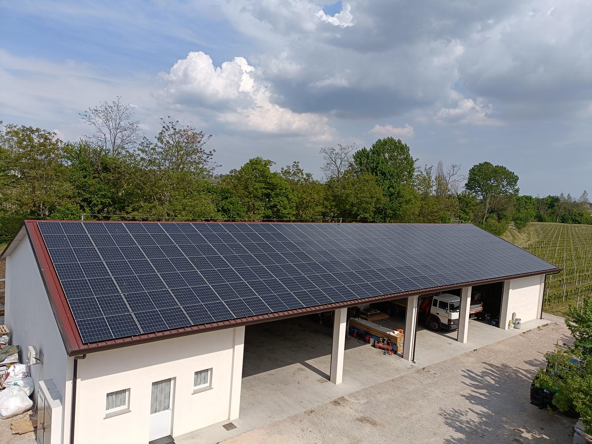 Impianto agricolo a CONEGLIANO (TV) – Progetti – Saiel 100% Elettrico